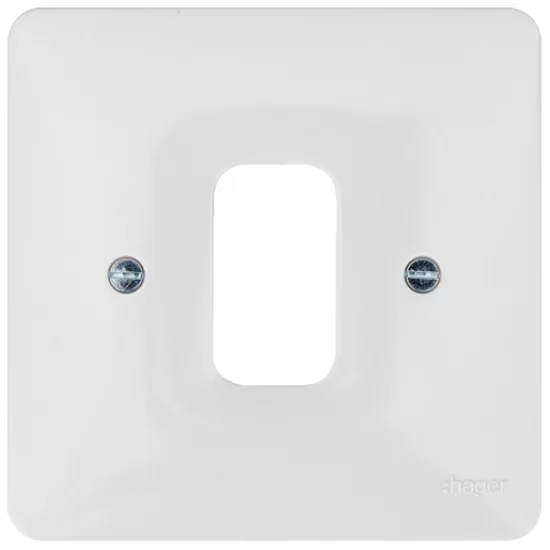 HAGER 1G WHI MOULDED GRID PLATE